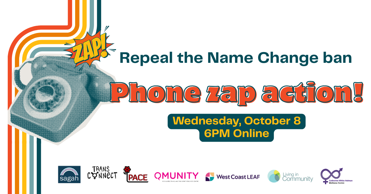 Phone Zap: Repeal the Name Change Ban - West Coast LEAF
